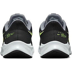 Nike Men's Quest 4 Platform Running Shoes, Black/Volt-Dk Smoke Grey, 10.5 M US