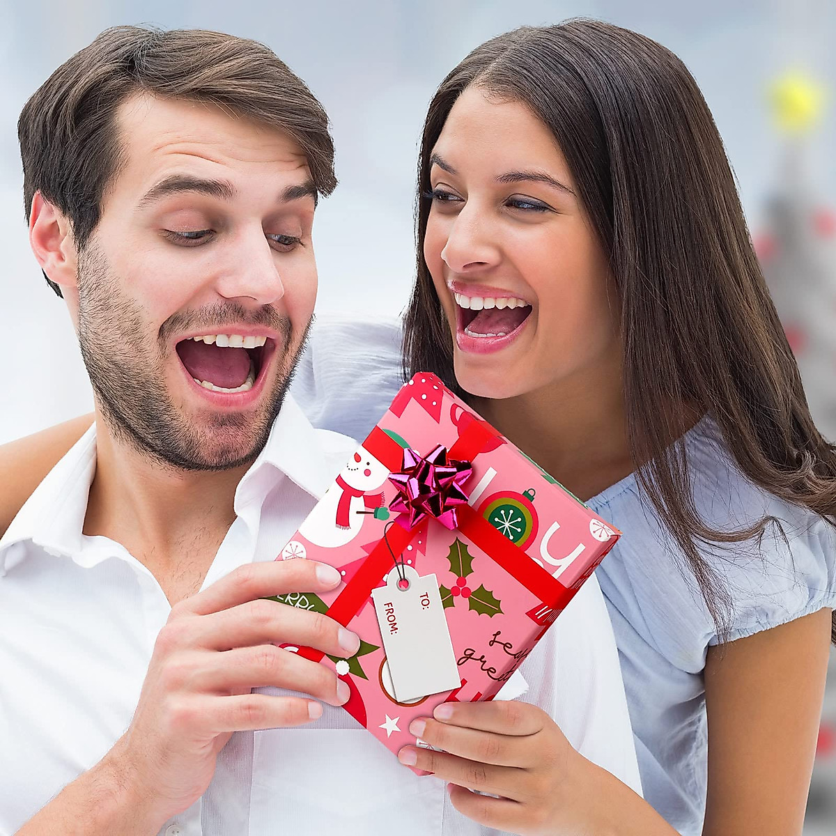 12 Pack Christmas Card Holders Boxes with Bow, Boxes for Gifts Christmas Money Holder Money Box Gift Wrap Boxes for Xmas, Party Favors