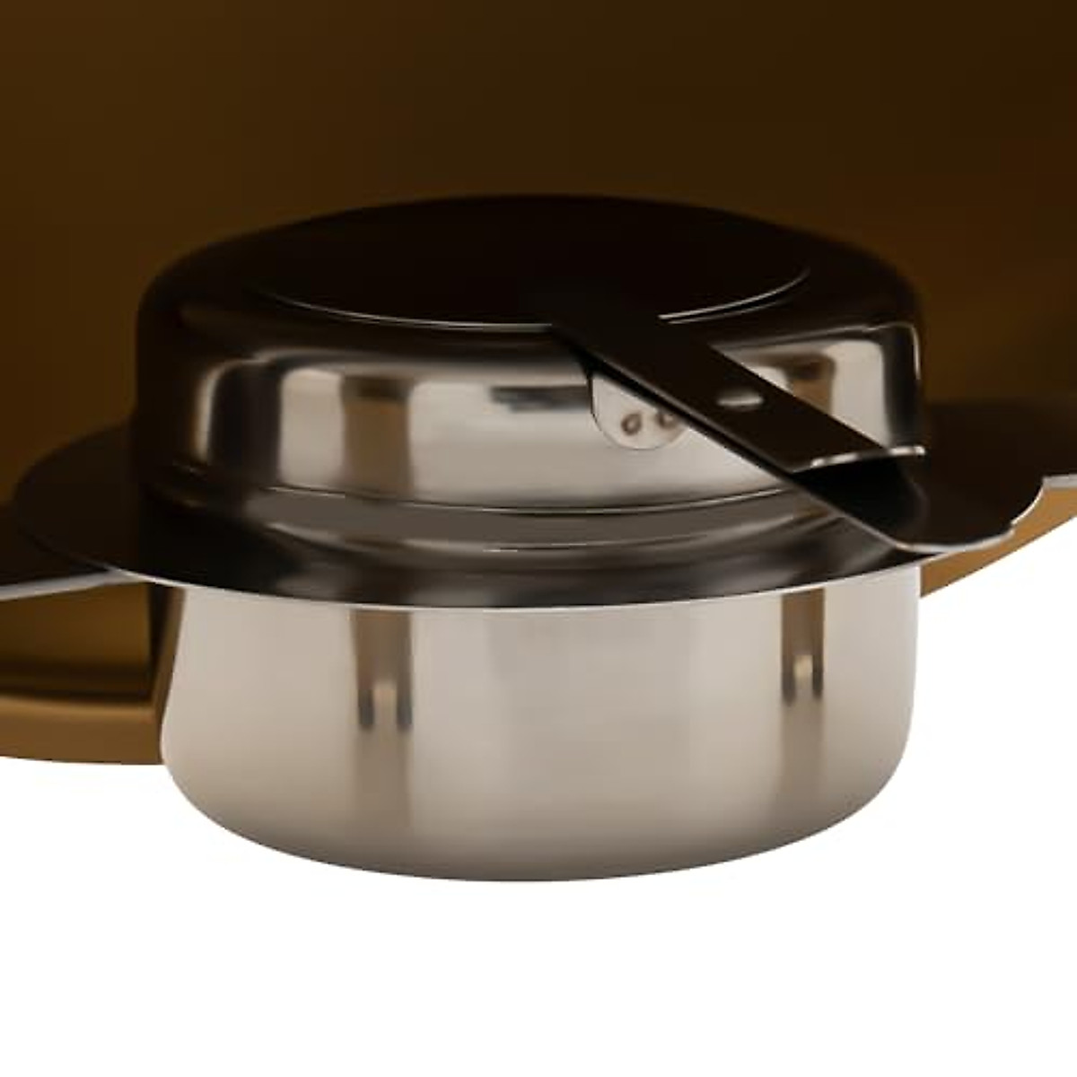 Round Chafing Dish Buffet Set, 6.4QT Stainless Steel Chafer for Catering Buffet Warmers Sets with Clear Lid, High Grade Gold Food Warmers for Parties, Wedding, banquets