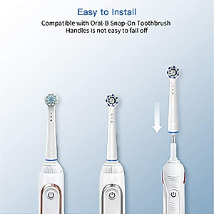 Replacement Toothbrush Heads for Oral B Braun, 2 Pack Professional Electric Toothbrush Heads, Precision Clean Brush Heads Refill Compatible with Oral-B 7000/Pro 1000/9600/ 5000/3000/8000 (2pack)