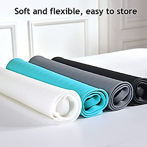 AECHY Dog Mat for Food and Water, Silicone Dog Food Mat with Pocket for Catches Spill and Residue, Multiple Sizes, Colors Dog Feeding Mat, Non Slip Cat Dog Water Bowl Mat with High Edges Cat Food Mat