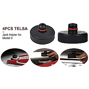CPROSP Tesla Model 3/S/X/Y Lifting Jack Pad, 4 Pucks with a Storage Case