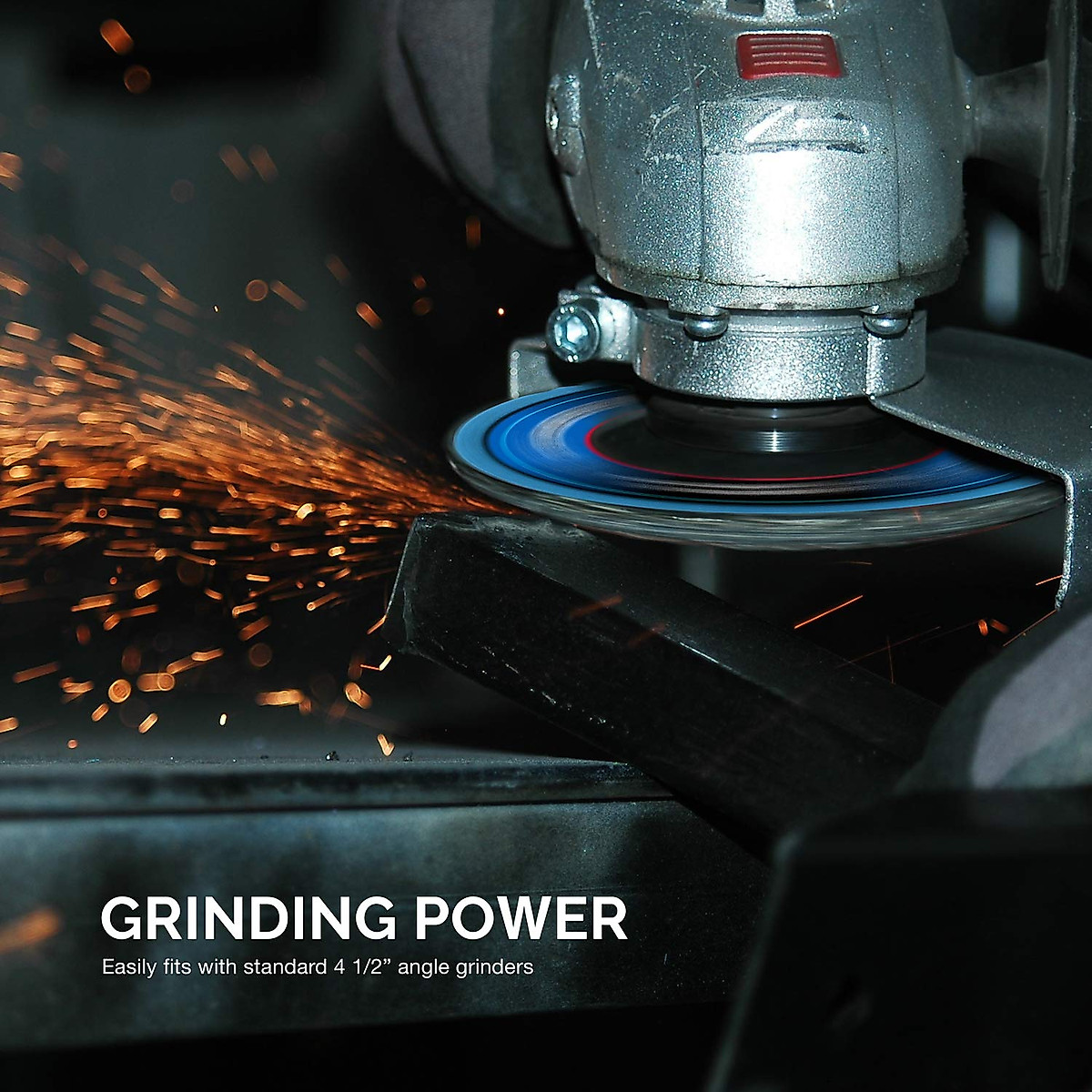 NEIKO 11257A High Density Jumbo Premium Zirconia Flap Disc | 4.5" x 7/8-Inch, 40 Grit, Bevel Type #29-10 Pack