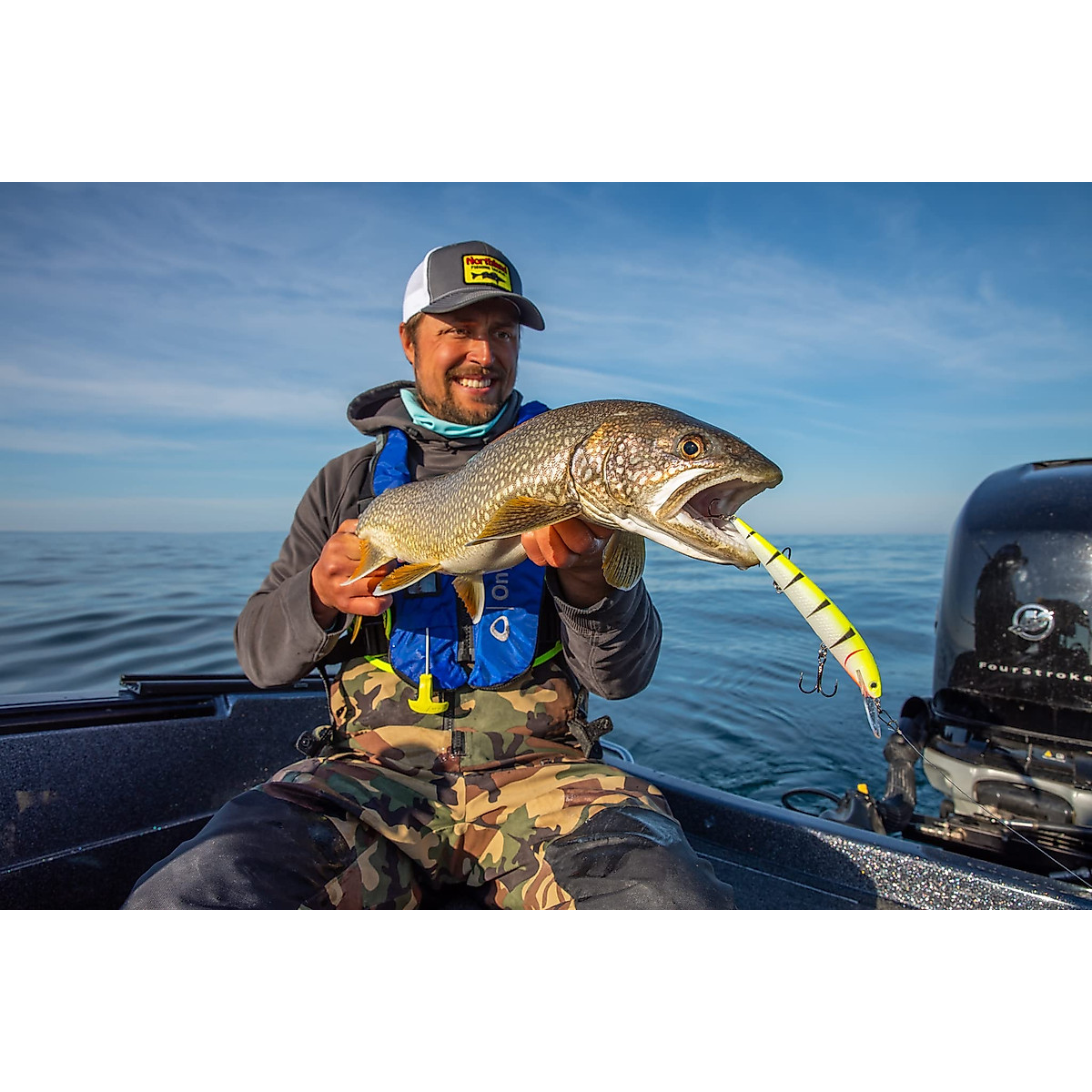 Rumble B Crankbait, Sneeze, 3/8 Oz, Dives 10-14 Feet for Bass, Walleye, Trout, and Pike