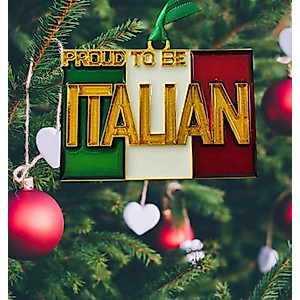Proud to be Italian Ornament Italy Christmas Tree Holiday Decoration