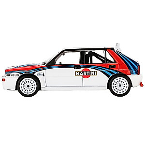 Truescale Miniatures Lancia Delta HF Integrale Evoluzione White w/Graphics Martini Racing Ltd Ed to 3600 pcs 1/64 Diecast Model Car by True Scale Miniatures MGT00300