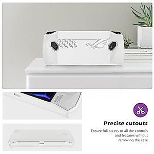 ProCase Upgraded Flip Case for ASUS ROG Ally Gaming Handheld 7 inch 2023, Protective Cover with Magnetic Removable Front Cover, Rog Ally Accessories Non-Slip Full Protection Grip Case -White