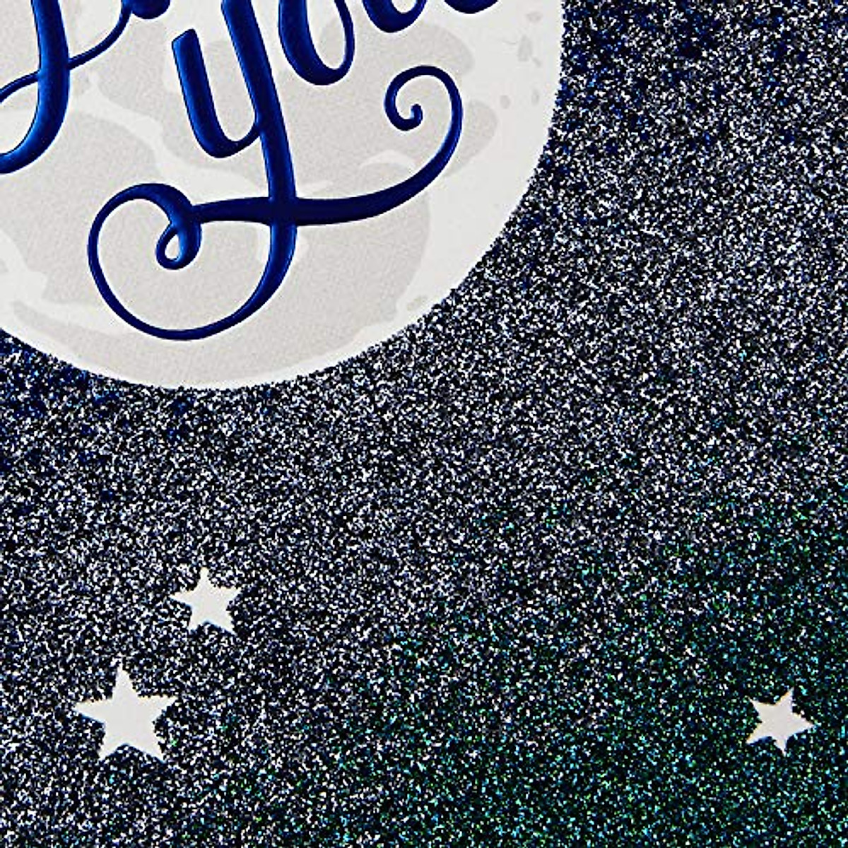 Hallmark Love Card, Love You to The Moon (Anniversary Card or Birthday Card), 499RZB1327