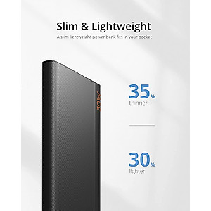 imuto Slim Portable Charger, 30W PPS Bundle Super Fast Charging Power Bank with USB-C PD Power Bank External Battery, Compatible with Samsung Galaxy S23 S22, iPad Pro, iPhone 15/14/13 Pro Max, Pixel