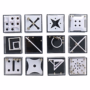 Balance IQ Party Favor Games - Cube Puzzle Stocking Stuffers for Kids and Adults - 12 Puzzles