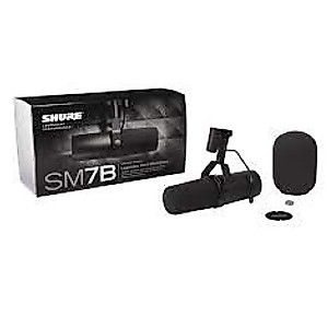SM7B Cardioid Dynamic Microphone w/Tripod Boom Stand Package