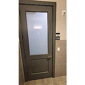 Kraken Bath Co. - ADA All Gender Restroom Sign with Braille and Adhesive - 9" x 6" - Self Adhesive Included - Easy To Hang Sign For Gender Neutral Restrooms