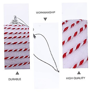 BESTOYARD 2pcs Christmas Balls Nativity Ornaments Christmas Balls Decorations Christmas Hanging Bauble Prom Decorations Christmas Decor White Decorations Christmas Pendant Ornaments 8 Cm