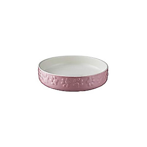 Mason Cash Cat Bowls Bright Coloured Cat Saucer Heavyweight, 13 cm Diameter, Pink