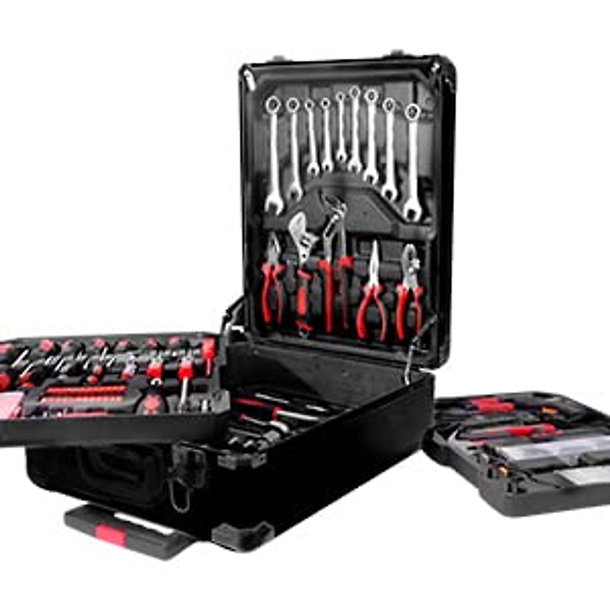 Tool Box with Tools, Tool Sets for Men, ToolKit with Rolling Tool Box, Complete Tool Box Set, Home Repair Tool Set, Mechanic Tool Set as Gift on Father's Day