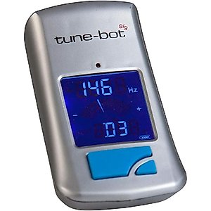 Tune-Bot Gig Clip-On Digital Drum Tuner with Backlit LCD Display for Acoustic Drums