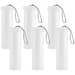 FUNSUEI 6 PCS Extendable Plastic Paint Brush Case, Watercolor Brush Storage Case, Paint Brush Holder Tube, Long Paintbrush Holder Organizer for Drawing Tools and Makeup Brushes, 8.5-14.96 Inches Long