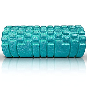 The Original Body Roller - High Density Foam Roller Massager for Deep Tissue Massage of The Back and Leg Muscles - Self Myofascial Release of Painful Trigger Point Muscle Adhesions - 13" Turquoise
