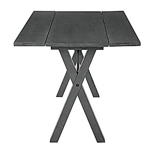 OSP Home Furnishings McKayla Flip-Top Expanding Desk to Dining Table, Distressed Washed Grey Finish