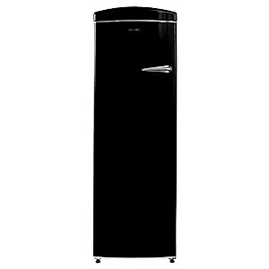 Conserv 8.3cf Classic Retro Upright Freezer Frost Free 24" 110V w/ 6 Drawers(Black)