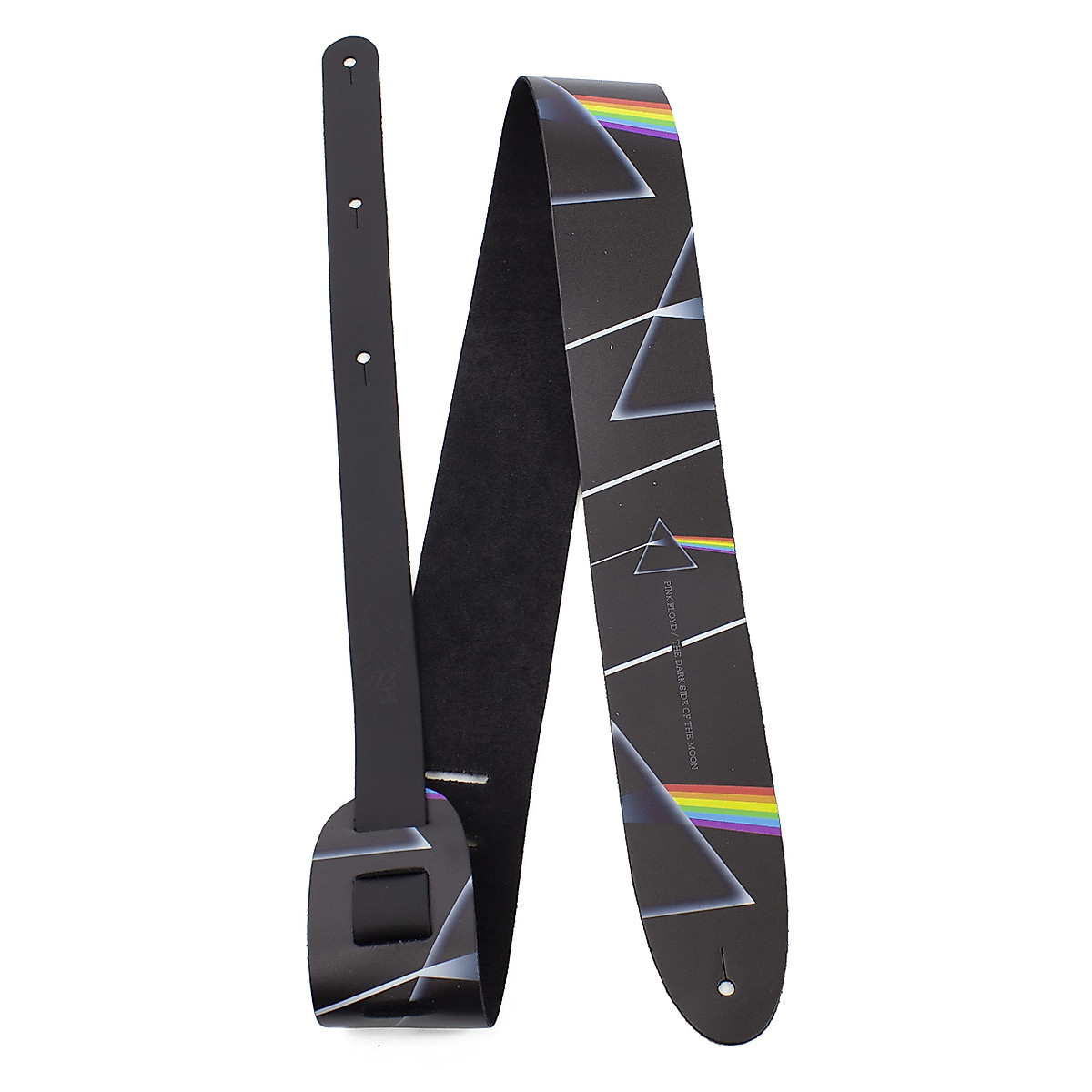 Perri's Leathers, Official Pink Floyd Licenced Leather Guitar Strap, Direct to Leather Series, Anti-Slip, Adjustable from 42.5" to 56" Inch, Compatible w/All Button Lock Systems