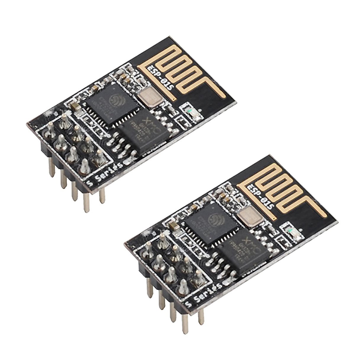 Wishiot 2pcs ESP-01S ESP 01S WiFi Wireless Serial Transceiver Module 4MB Flash 3.3V Wi-Fi Module Compatible with Ar-duino IDE