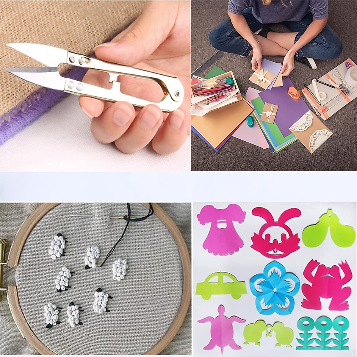 3Pcs Sewing Scissors Clippers, Multipurpose Quick-clip Yarn Thread Cutter, Portable Embroidery Thrum Fishing Thread Cutter, Mini Snips Trimming Nipper for Stitch, Small Plants, Crafts, DIY Projects