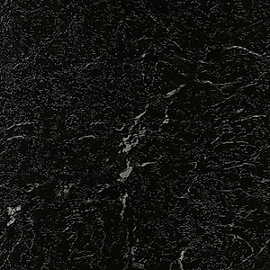 Mysflosy Peel and Stick Floor Tiles, Self Adhesive Waterproof Vinyl Flooring, 12''x12'' Dark Jade Black DIY Floor Sticker for Kitchen, Bathrooms & Bedroom, 1.5mm Thickness, 10 Tiles