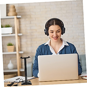 Parliky 7pcs Headphone Stand Aluminum Alloy Desk Accessories