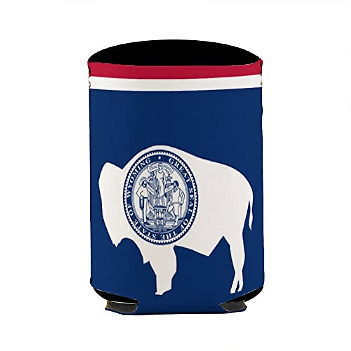 2 PCS Wyoming State Flag Can Cooler Sleeves Party Gift Beer Drink Coolers Coolies