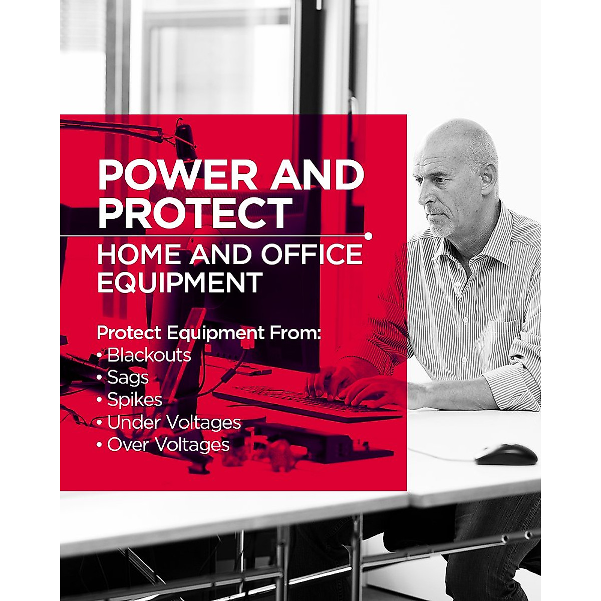 CyberPower AVRG900LCD Intelligent LCD UPS System, 900VA/480W, 12 Outlets, AVR, Compact