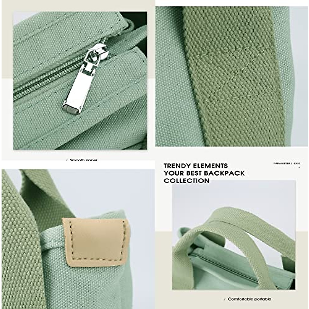 Maogou Large Capacity Multi-Pocket Handbag - Women Canvas Bag Satchel Bags Shoulder Bag Bento Pack - for Daily Work Travel (Pink-B)