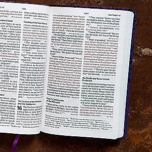 CSB Large Print Personal Size Reference Bible, Purple LeatherTouch, Red Letter, Presentation Page, Cross-References, Full-Color Maps, Easy-to-Read Bible Serif Type