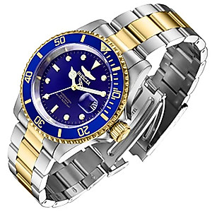 Invicta Men's Pro Diver Quartz Watch with Stainless Steel Strap, Two Tone, 20 (Model: 26972)