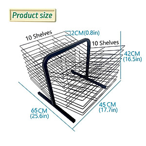 Drying Racks,Tabletop Art Drying Rack, Metal Steel Double Sided Wire Drying Rack Artwork Storage Display Rack for Classrooming Crafts, 20 Shelves, 25.6 X 17.7 X 16.5 Inches