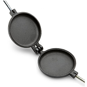 Old Mountain Pre Seasoned Round Pie Iron, 28 Inch Long