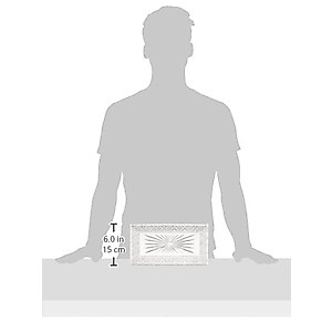 Godinger Dublin Rectangular Crystal Tray, 12 Inch x 6.5 Inch