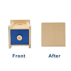 LEADER JOY Montessori Materials Object Permanence Box for Toddlers (Object Permanence Box w/Drawer)