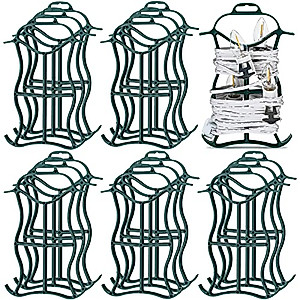 24 Pcs Christmas Light Storage Holiday Wind up Cord Holder Christmas Lights Organizer Extension Cord Holder for Organizing Christmas Lights, Electric Cords, Tree Lights, Garland, 5 x 8 Inch, Green