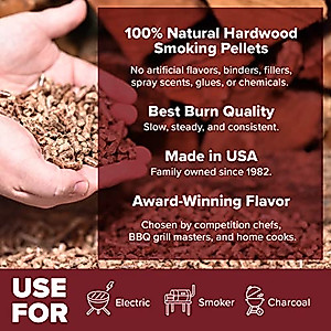 Pinnacle Mercantile Smoker Pellet Gift Set with BBQr’s Delight Wood Pellets and 8” Steel Smoker Tube includes 1lb Bag Each Jack Daniel's, Apple, Mesquite, Hickory and Smoker Box Accessory