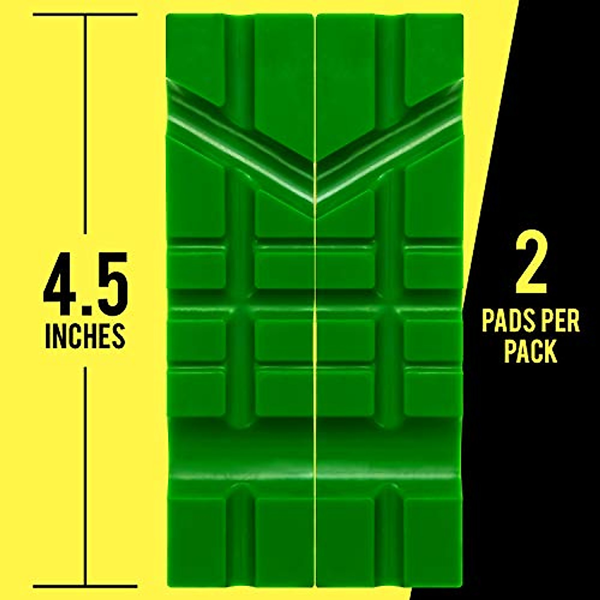 Vise Soft Jaws/Vice Jaw Pads - Magnetic - 4.5 Inch Length, Multi-Groove Design, Durable TPU Rubber Covers - Fit Wide Array of Vises/Vices and Blocks (4 5 6 In) - By Mission Automotive