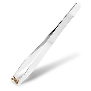 Seki Japan Ear Hair Trimmer Clipper Cutter Tweezers Shape with Spring Safe Design for Hair Removal, Japanese Stainless Steel