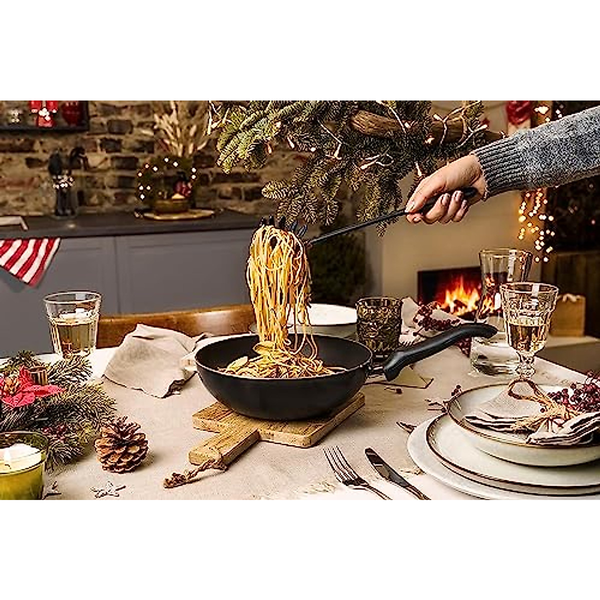 Ballarini Cookin'Italy Salta Pasta Pot Set, Non-Stick, Made in Italy