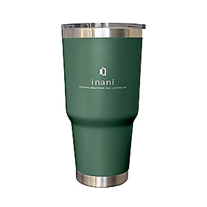 inani 30oz Stainless Steel Tumbler, Insulated Travel Coffee Cup, Leak-Resistant, Spill-Proof Lid, Dishwasher Safe, BPA-Free, Double-Wall Insulated Premium Travel Mug For Hot Or Iced Coffee, Moss Green
