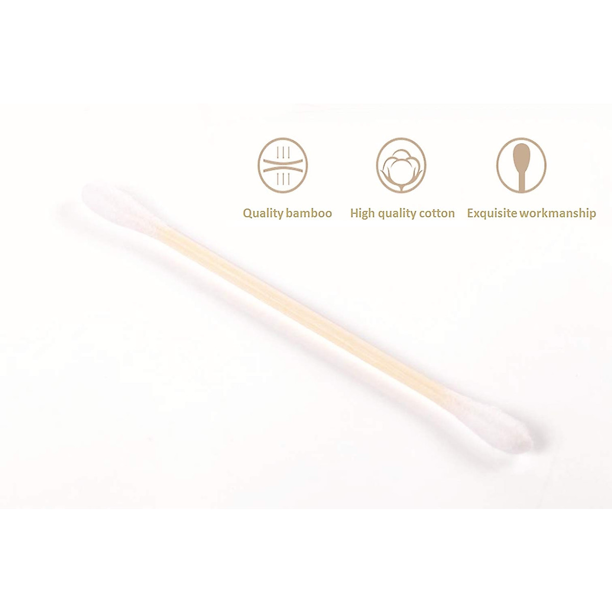 900pcs Bamboo Cotton Swabs, Biodegradable Wooden Cotton Buds