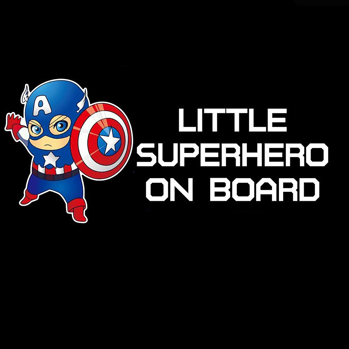 Meitinalife Little Superhero Baby on Board Stickers Reflective Kids ON Board Car Stickers and Decals Baby in Car Styling Windshield Window Vinyl Stickers for Car Body Door Decoration 3.93"x7.8"(14)