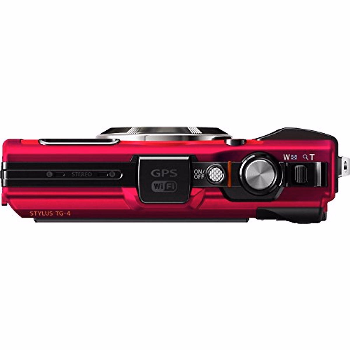 Olympus TG-4 16 MP Waterproof Digital Camera with 3-Inch LCD (Red) - International Version