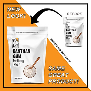 It's Just - Xanthan Gum, 15oz, Keto Baking, Non-GMO, Thickener for Sauces, Soups, Dressings, Packaged in USA