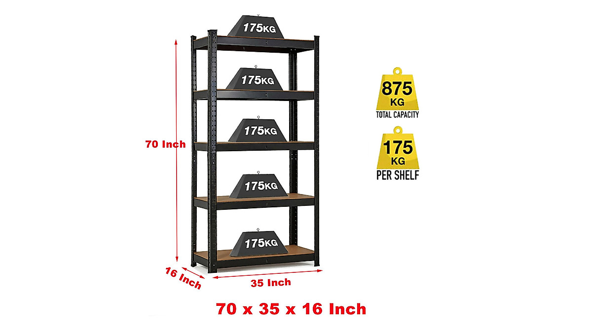 Heavy Duty Garage Storage Shelving Unit - Rigogo