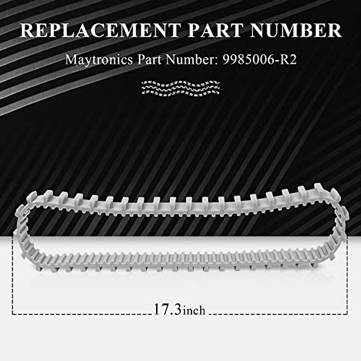 Pool Track Replacement for MAYTRONICS Dolphin Compatible with Most MAYTRONICS Dolphin Pool Cleaners #Maytronics Part Number: 9985006-R2(Gray, 2 Pack)